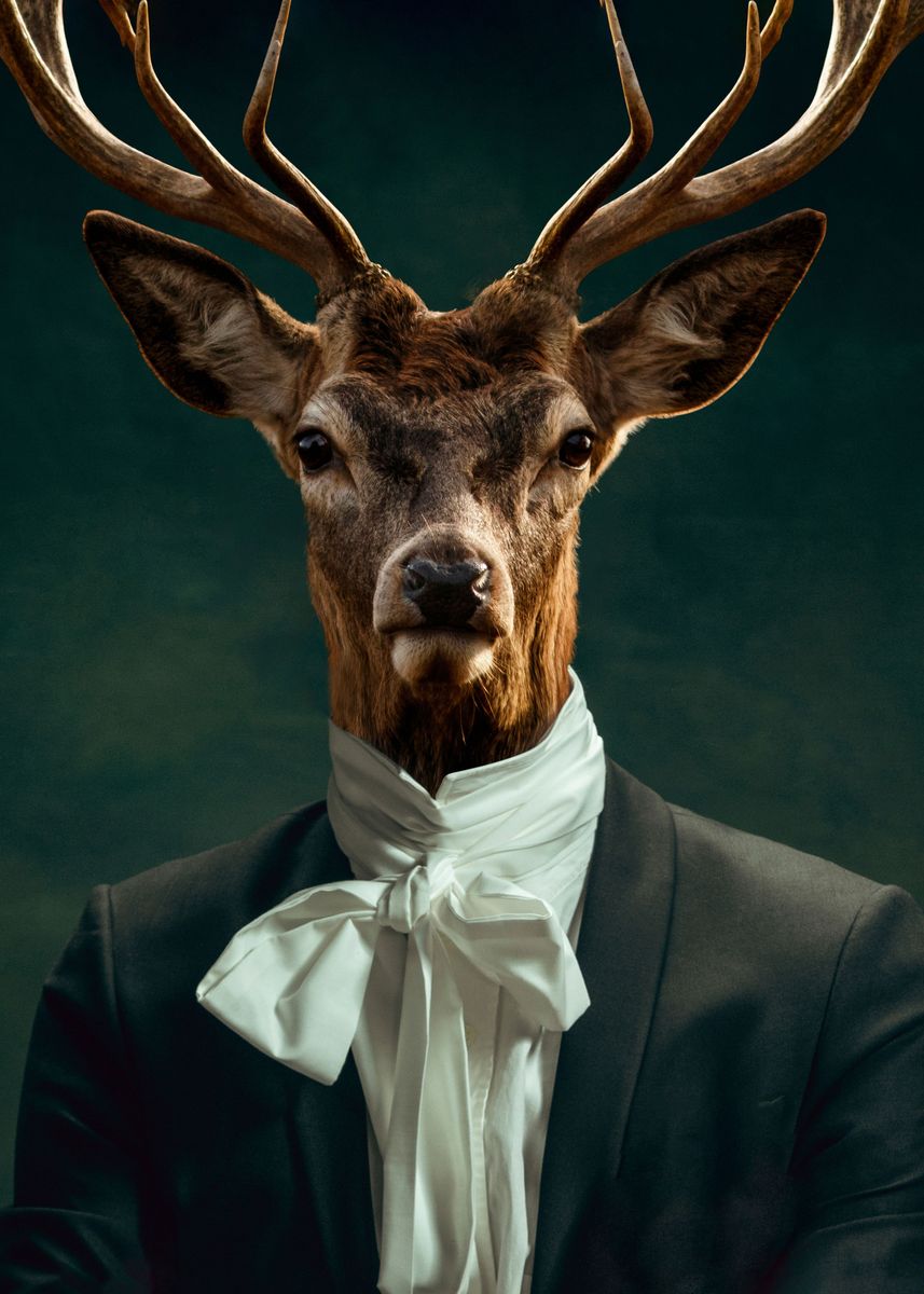 'Deer Character' Poster, picture, metal print, paint by Zenz | Displate