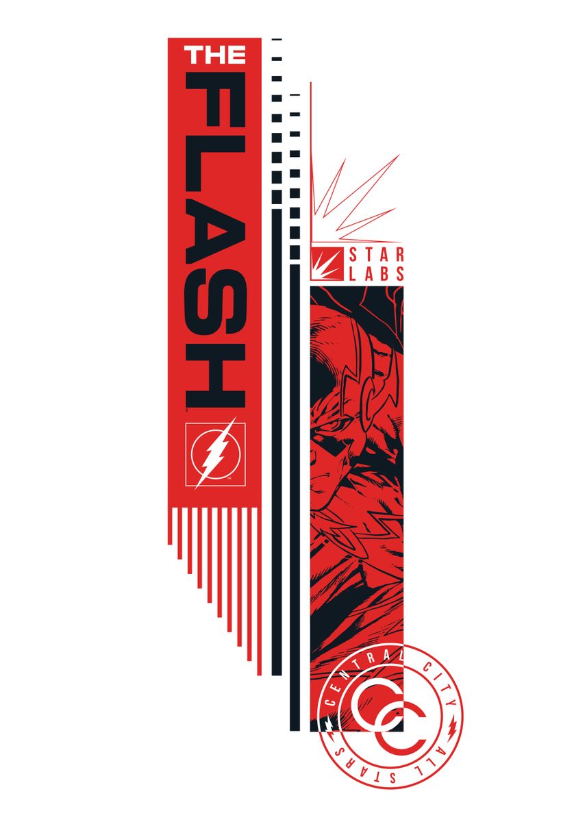 'White Flash' Poster, picture, metal print, paint by DC Comics | Displate