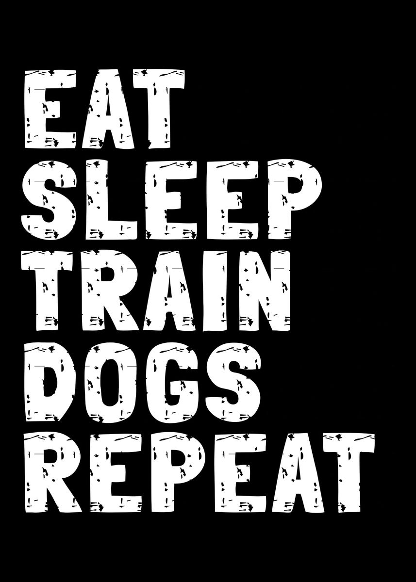 'Dog Trainer' Poster, picture, metal print, paint by CrazySquirrel ...