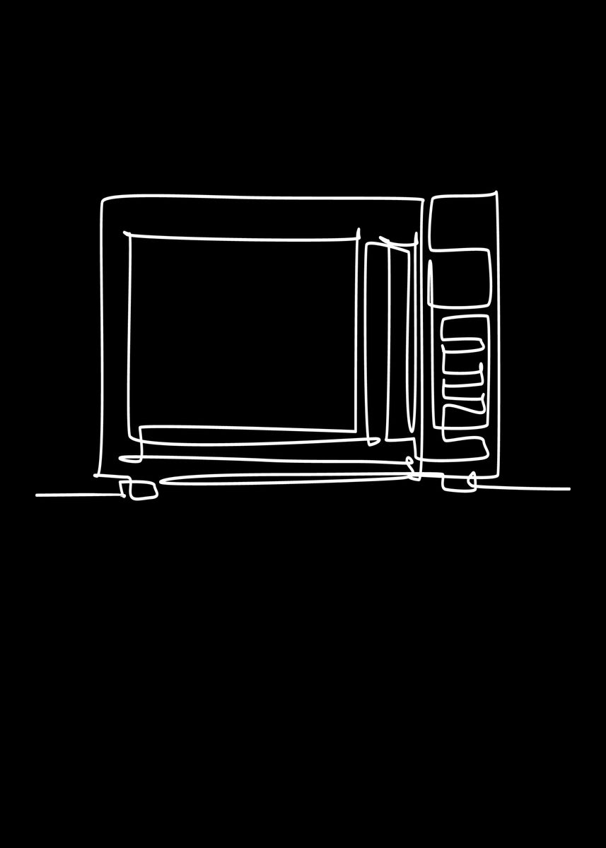 'Microwave Oven Microwave' Poster, picture, metal print, paint by Mooon ...