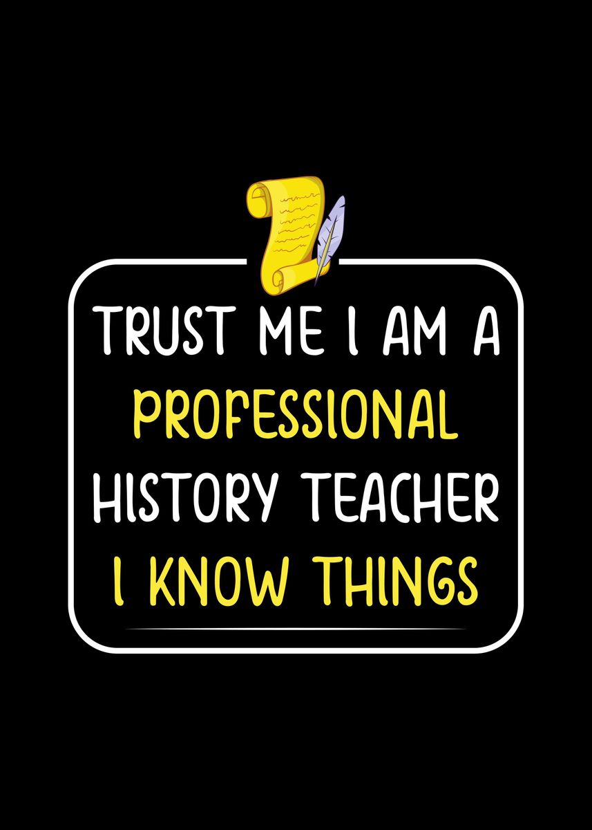 'History Teacher' Poster by Sebastian Wünsche | Displate