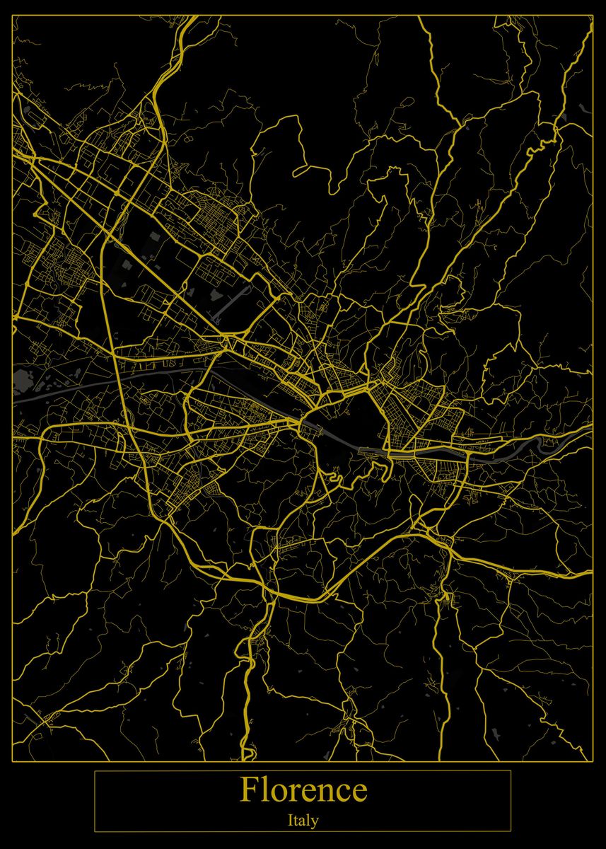 'Florence Italy' Poster, picture, metal print, paint by Zake Yonkou ...