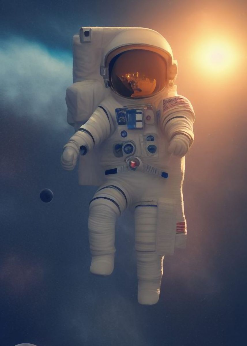 'Lost Astronaut ' Poster by Nehemiah Campbell | Displate