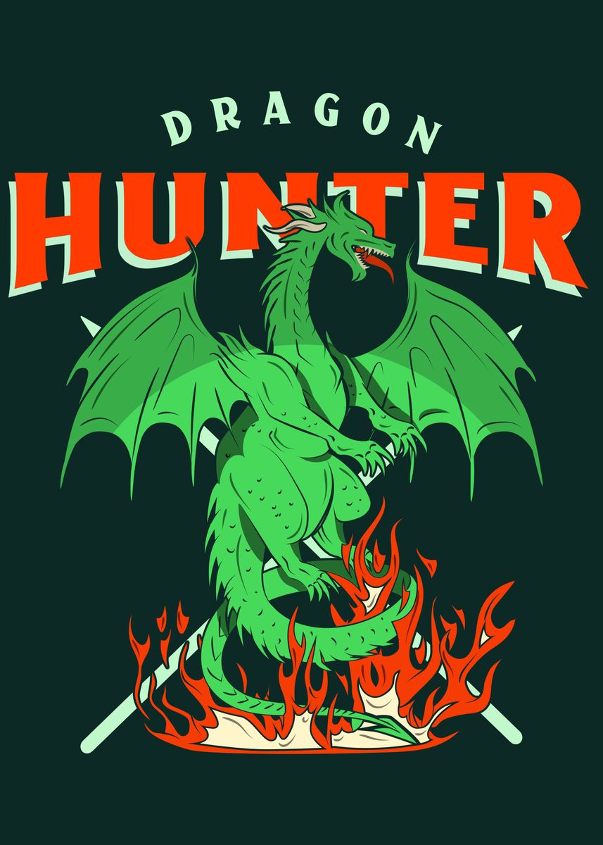 'Dragon Master' Poster, picture, metal print, paint by NIZAM KHAN ...
