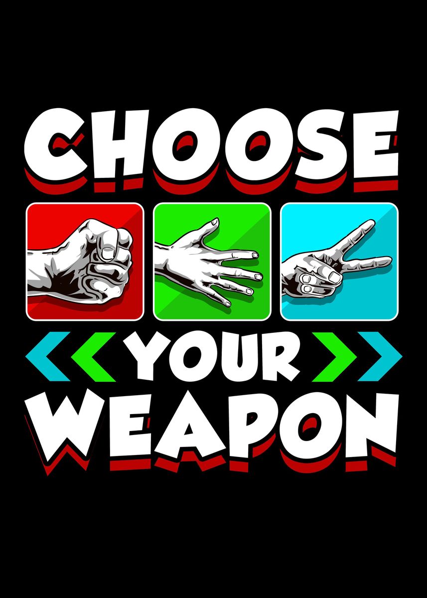 'Rock Paper Scissors' Poster, picture, metal print, paint by to42 ...