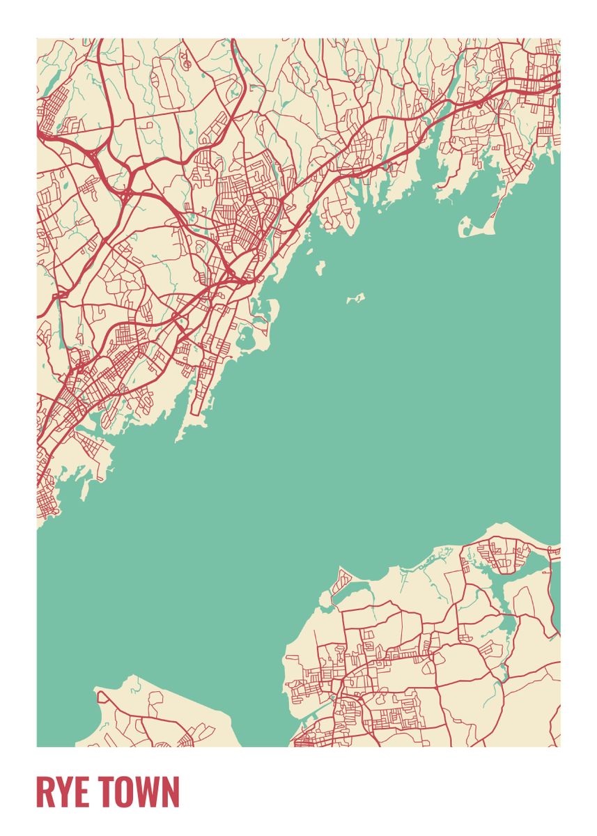 'Rye Town' Poster by Mr Penguin | Displate