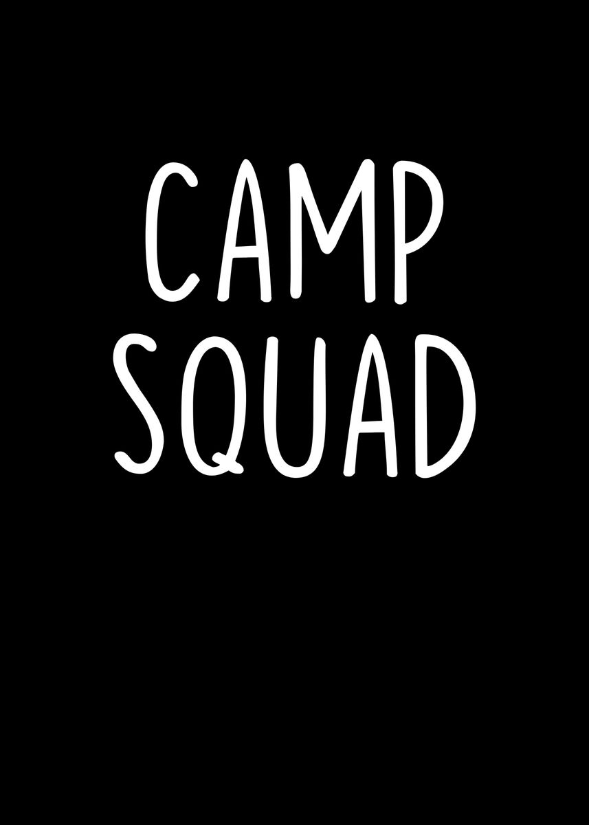 'Camp Squad' Poster, picture, metal print, paint by Francois Ringuette ...