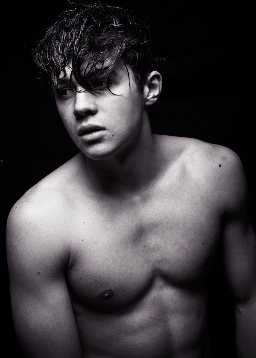 'Shirtless Portrait' Poster, picture, metal print, paint by Sam Brady | Displate