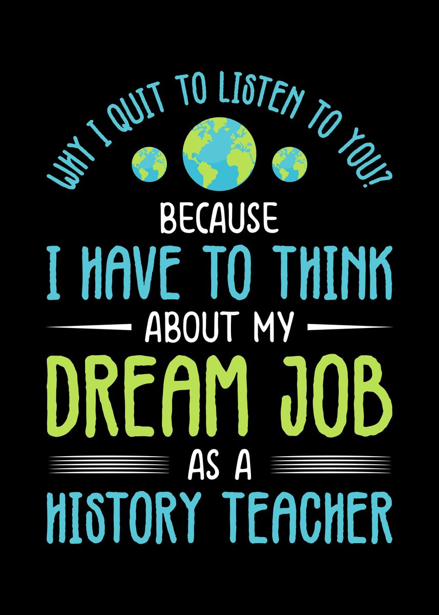 'History Teacher' Poster by Sebastian Wünsche | Displate