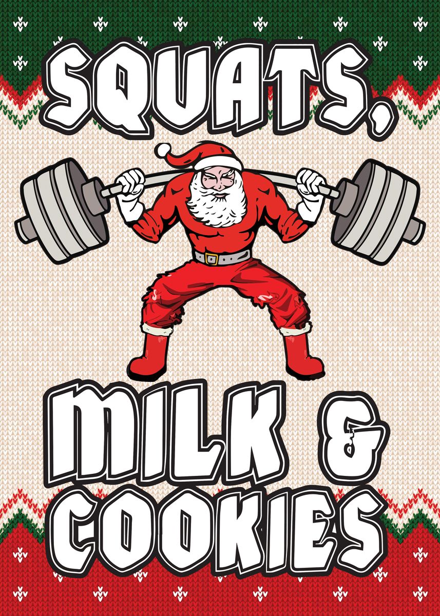'Squats Milk and Cookies' Poster, picture, metal print, paint by CHAN ...