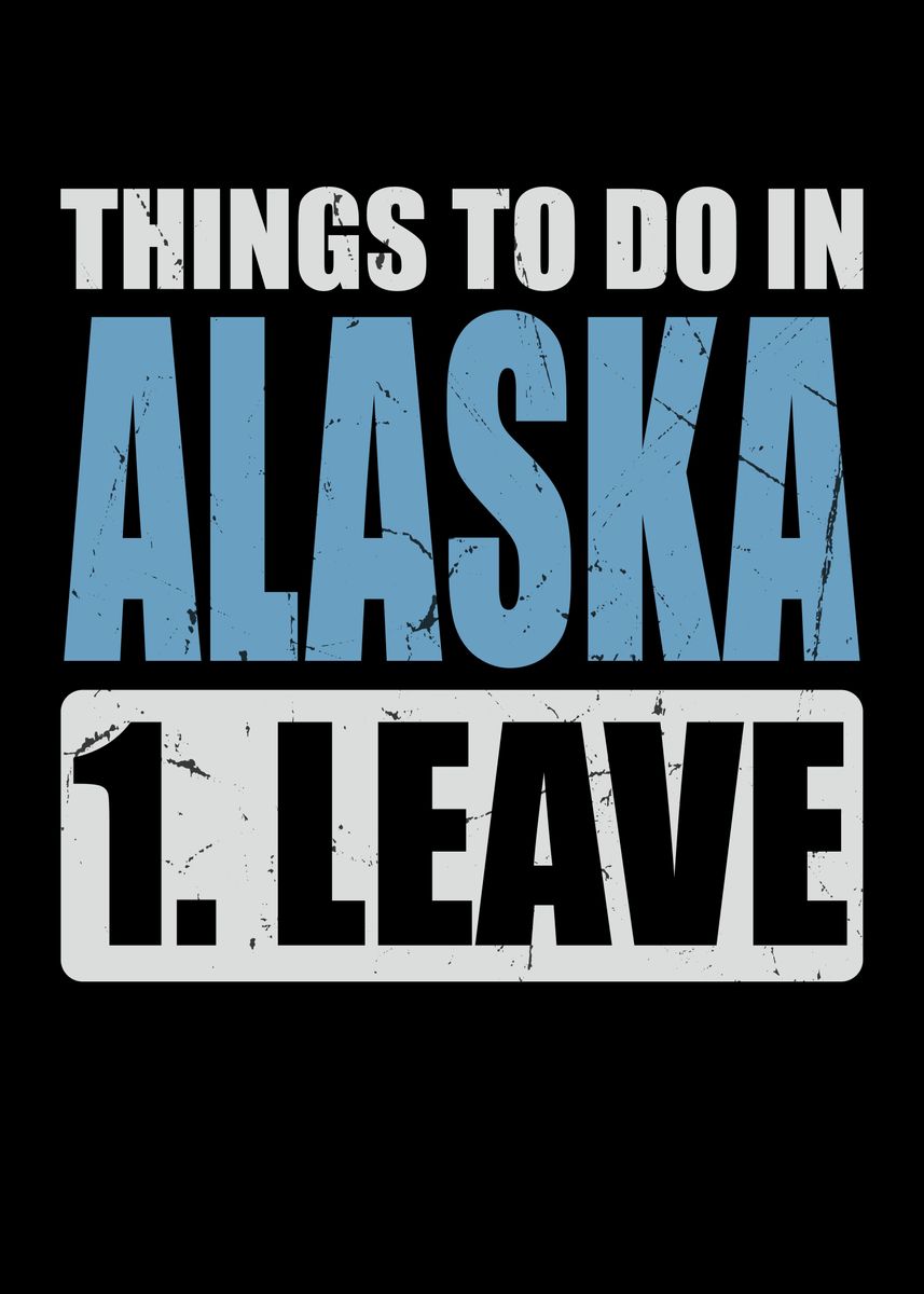 'Alaska Meme' Poster, picture, metal print, paint by schmugo | Displate