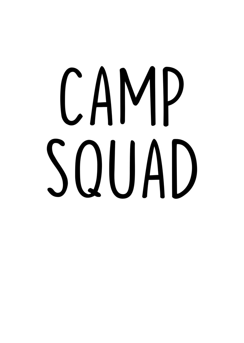 'Camp Squad' Poster, picture, metal print, paint by Francois Ringuette ...