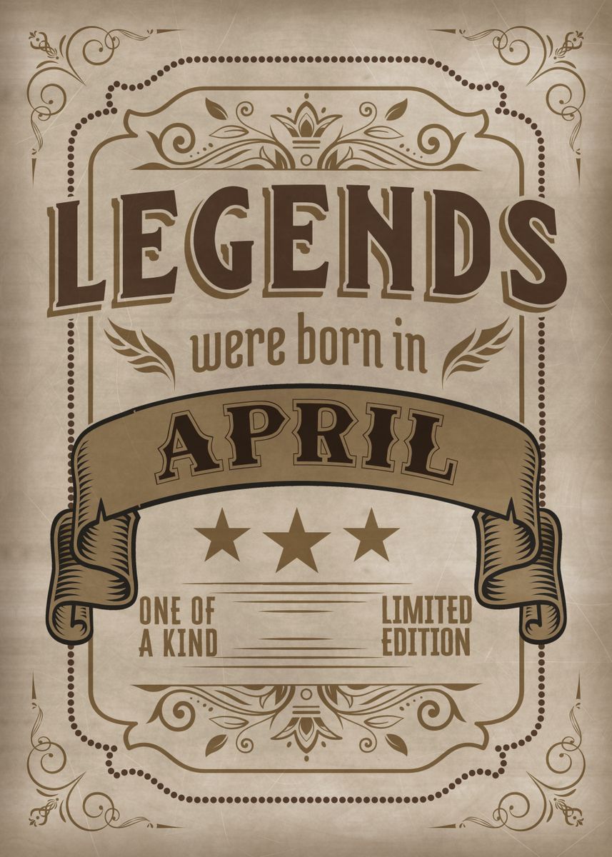 'April Legend' Poster, picture, metal print, paint by XandYart | Displate