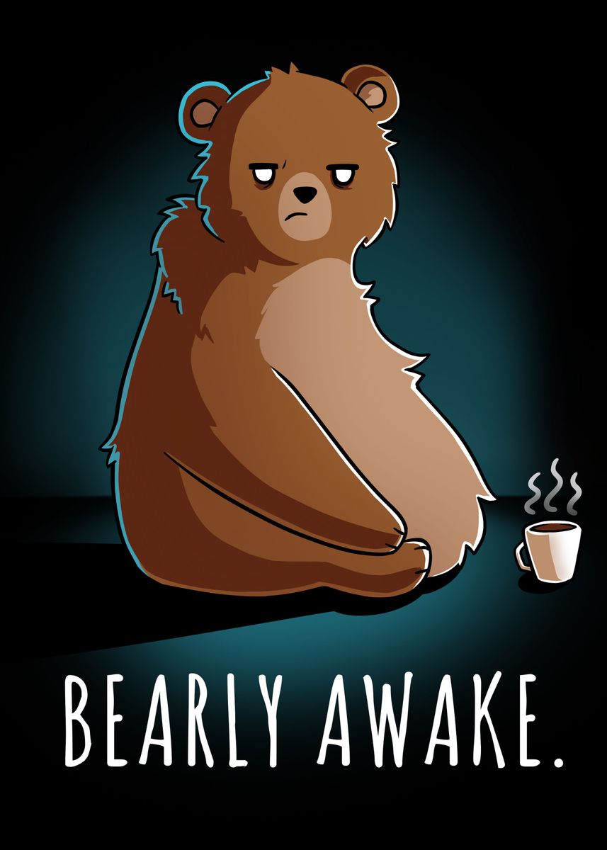 'Grumpy Bear' Poster by Digital Magician | Displate