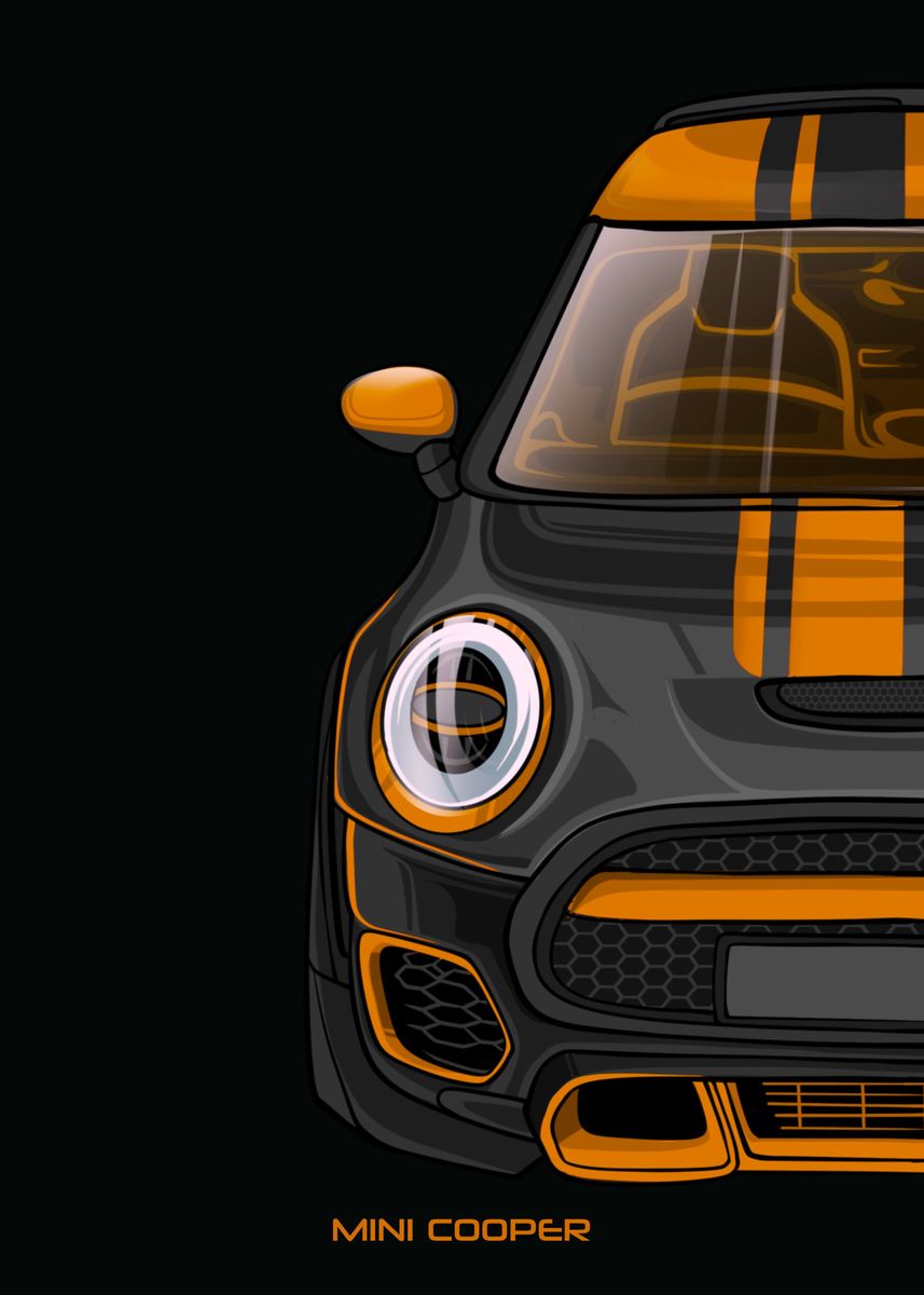 'BMW Mini Cooper' Poster by sinnois | Displate