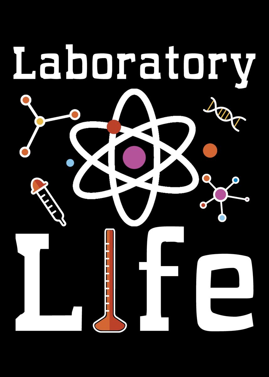 'Laboratory Life Science' Poster by professionaldesigns | Displate
