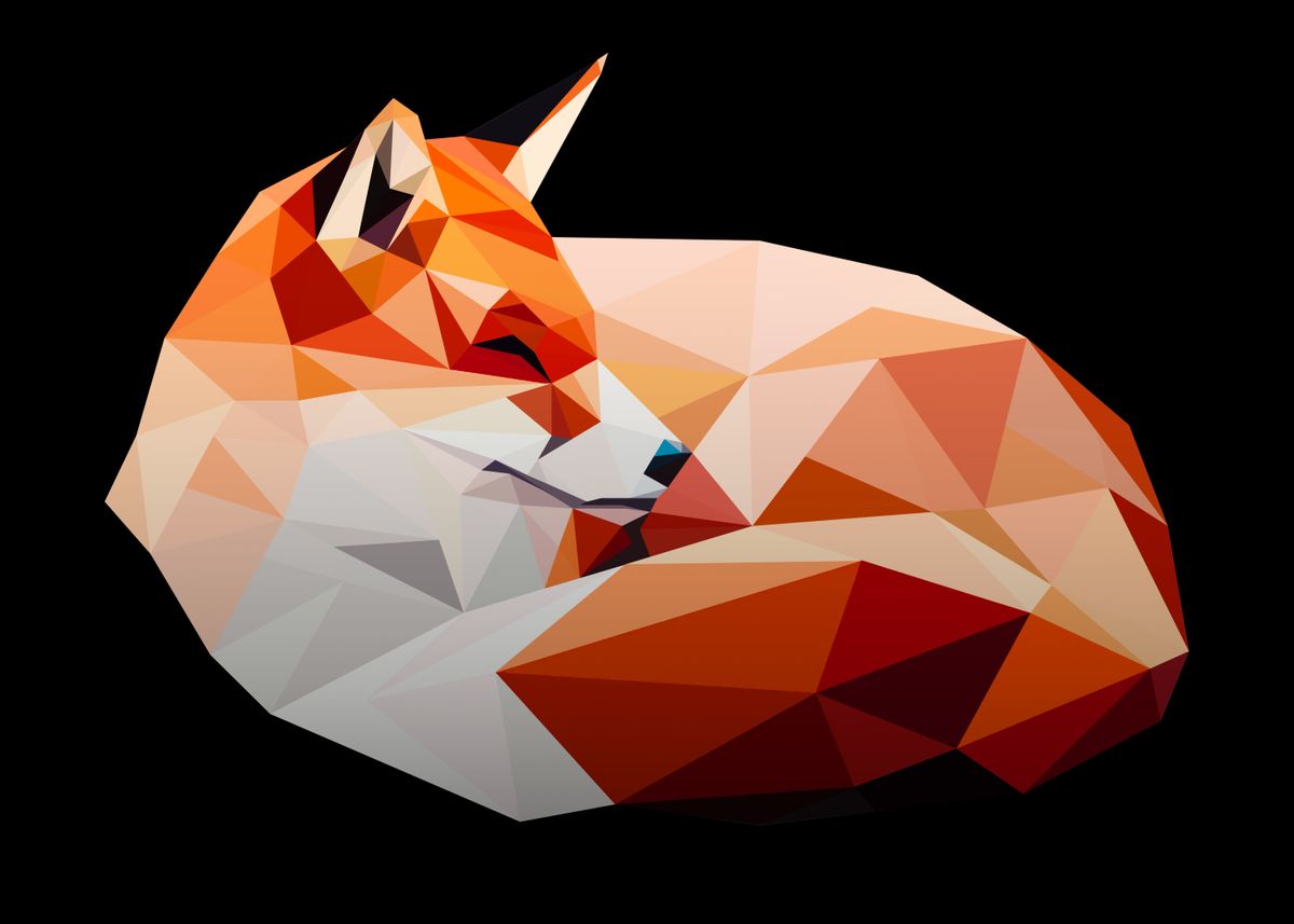 'Fox' Poster by dung nguyen | Displate