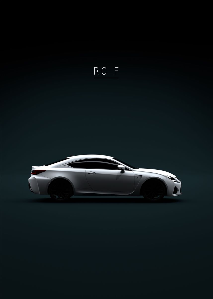 '2018 RC F' Poster, picture, metal print, paint by 21 MXM | Displate