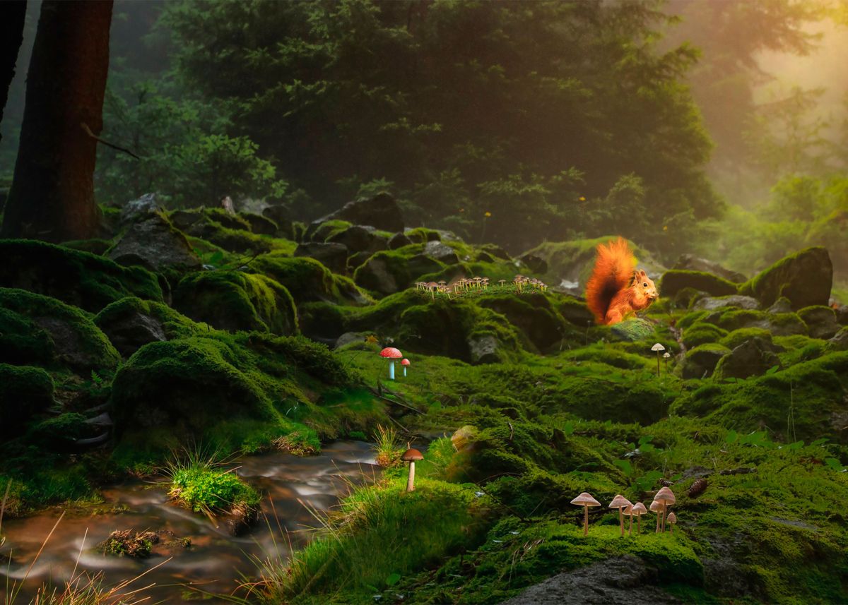 'squirrel fantasy' Poster by MrNguyen HaTang | Displate