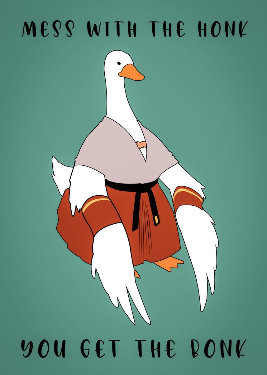 'untitled goose game' Poster by Rui Marquez | Displate