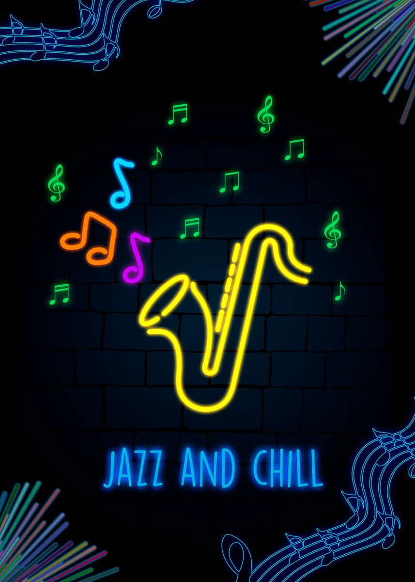'jazz and chill' Poster, picture, metal print, paint by best art ...