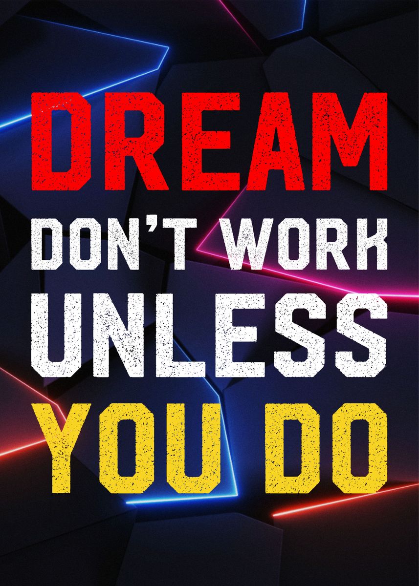 'inspiration text art' Poster by Limited Edition Displate Posters ...