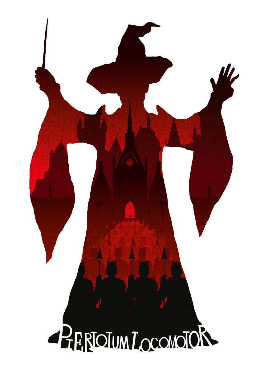 'Piertotum Locomotor' Poster, picture, metal print, paint by Wizarding ...