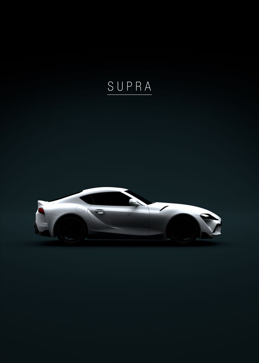 '2020 Supra A90' Poster, picture, metal print, paint by 21 MXM | Displate