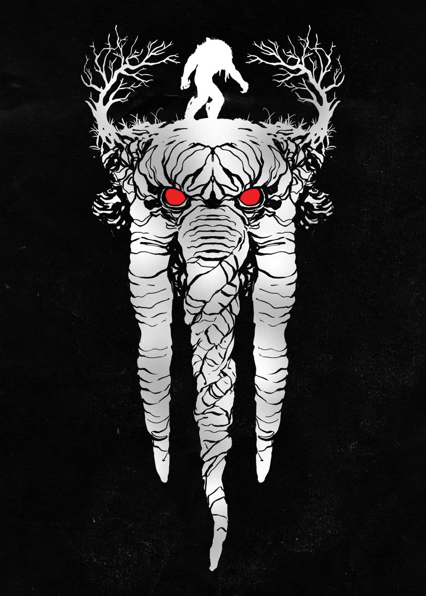 'Man-Thing portrait' Poster, picture, metal print, paint by Marvel ...