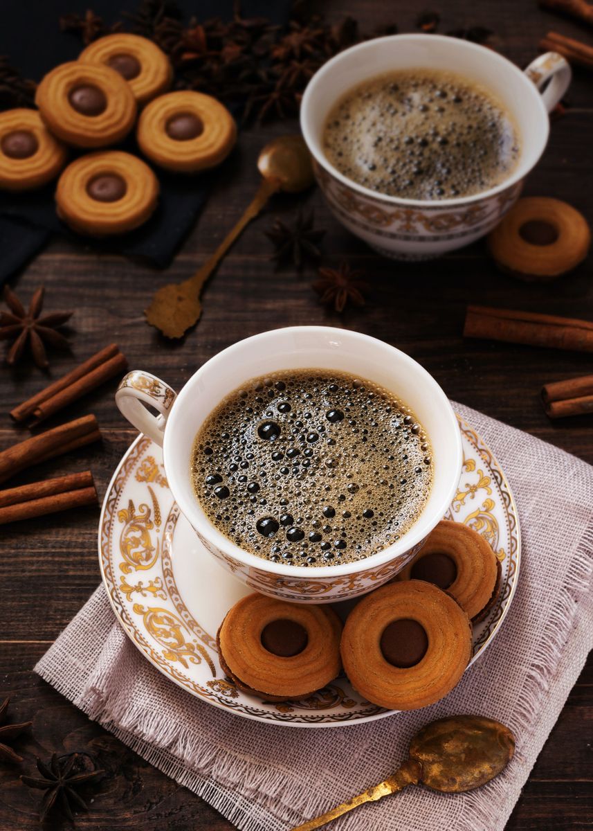 'Coffee and Jam Tarts' Poster, picture, metal print, paint by Stephen ...