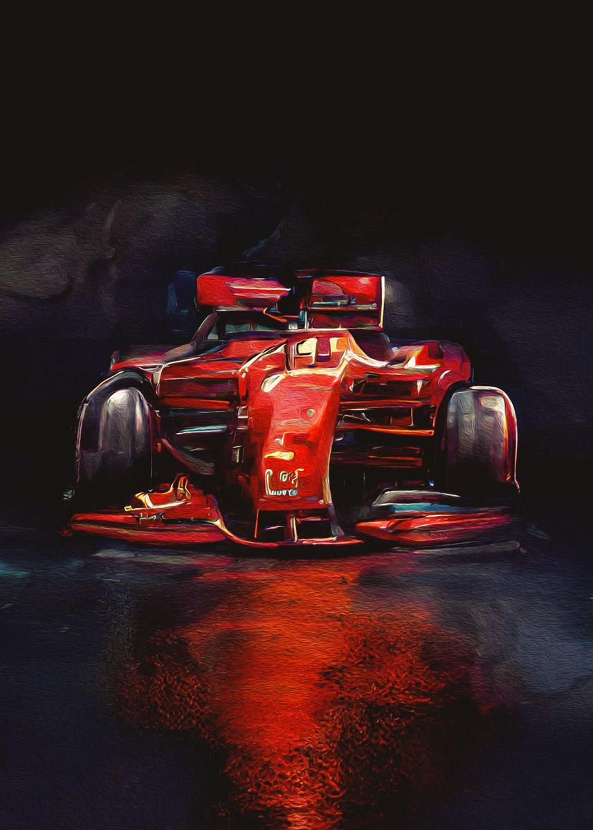 'Obscure racing car ' Poster by Sam Brady | Displate