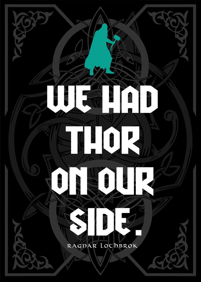 'inspirational viking quote' Poster, picture, metal print, paint by ...