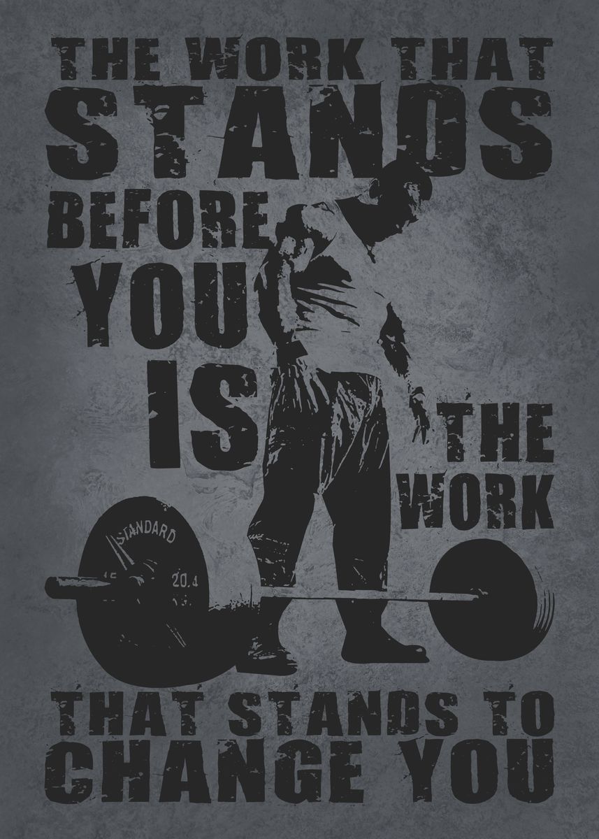 'Work Stands Before You' Poster, picture, metal print, paint by CHAN ...