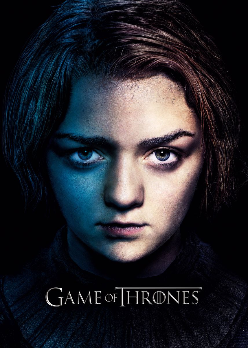 'Arya Stark' Poster, picture, metal print, paint by Game of Thrones | Displate