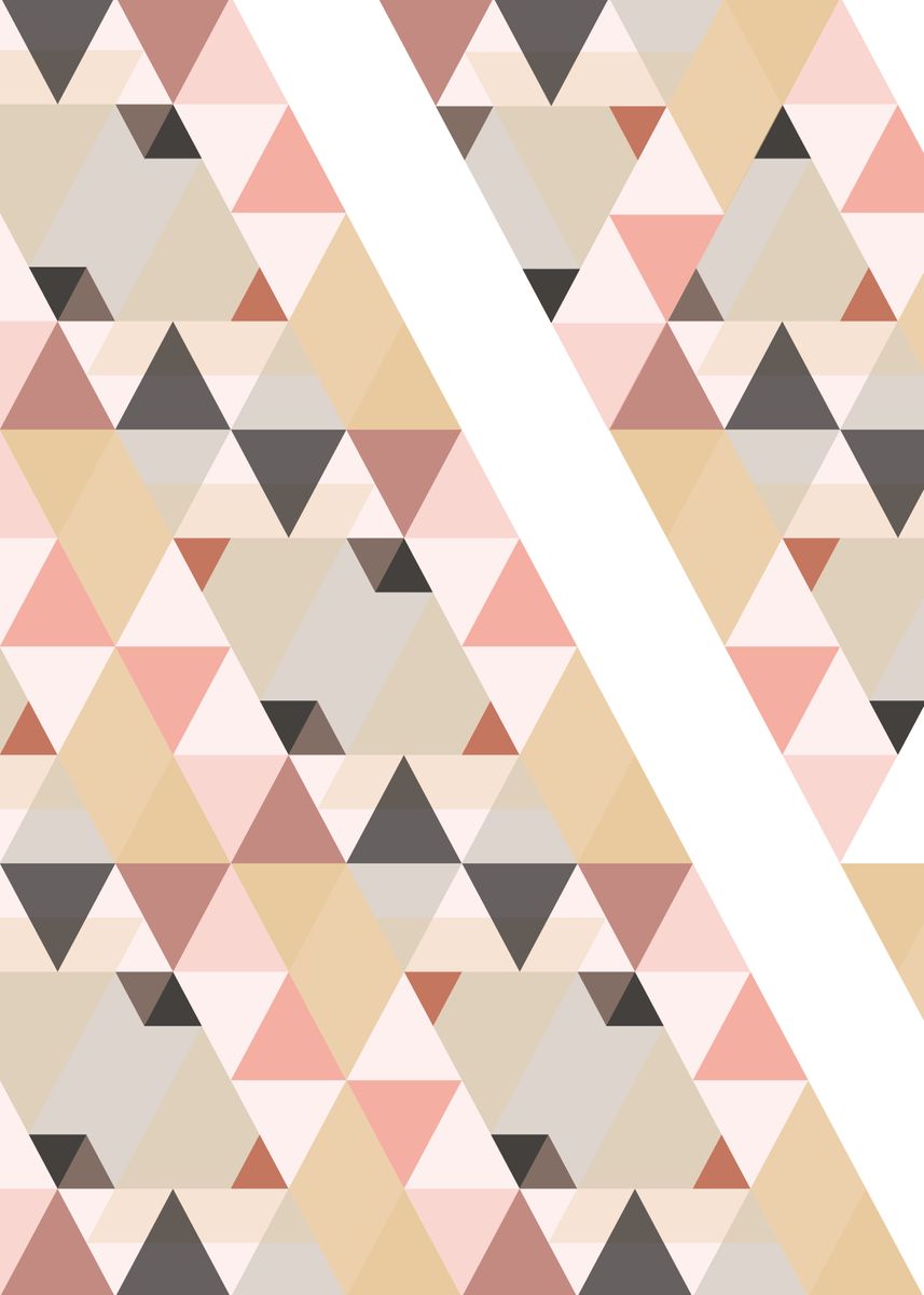 'A Bunch of Triangles ' Poster, picture, metal print, paint by EMJAY ...