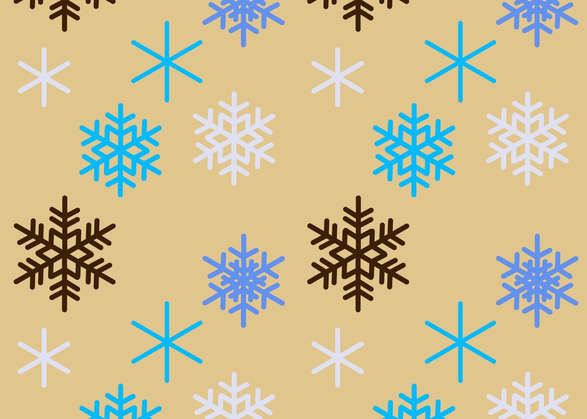 'Snowflakes' Poster by Andrew Turtsevych | Displate