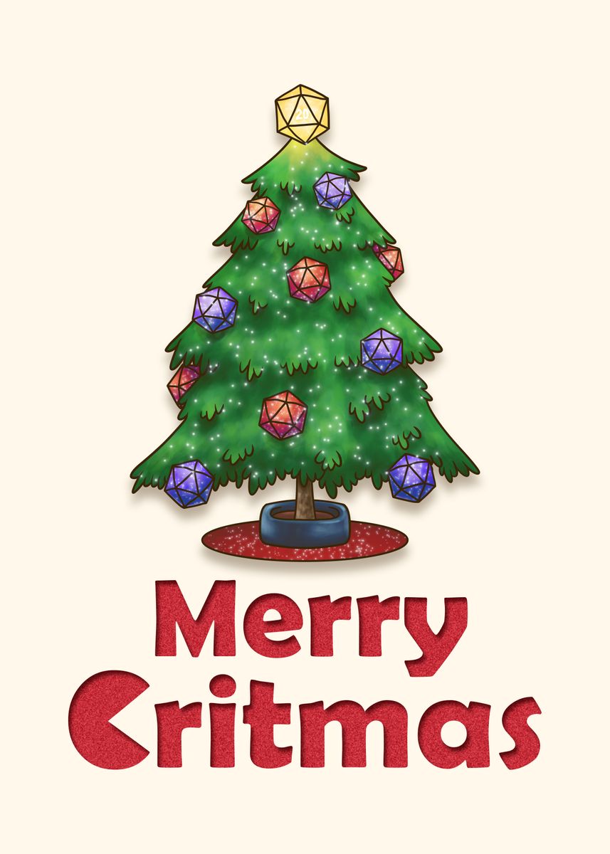 'Merry Critmas' Poster, picture, metal print, paint by Takeda Art ...