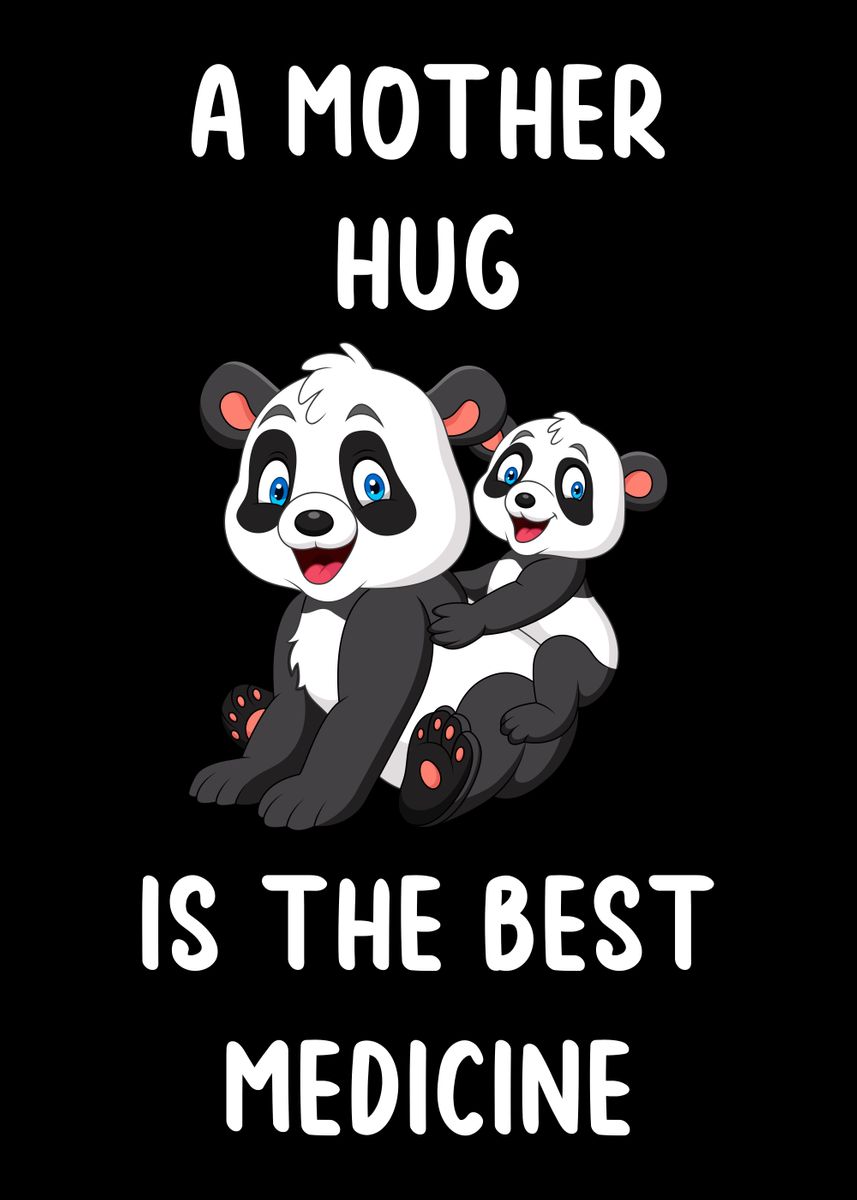 'Panda Quotes Animal' Poster by Yannis Denton | Displate