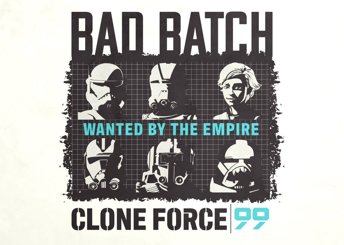 'Bad Batch characters' Poster by Star Wars | Displate