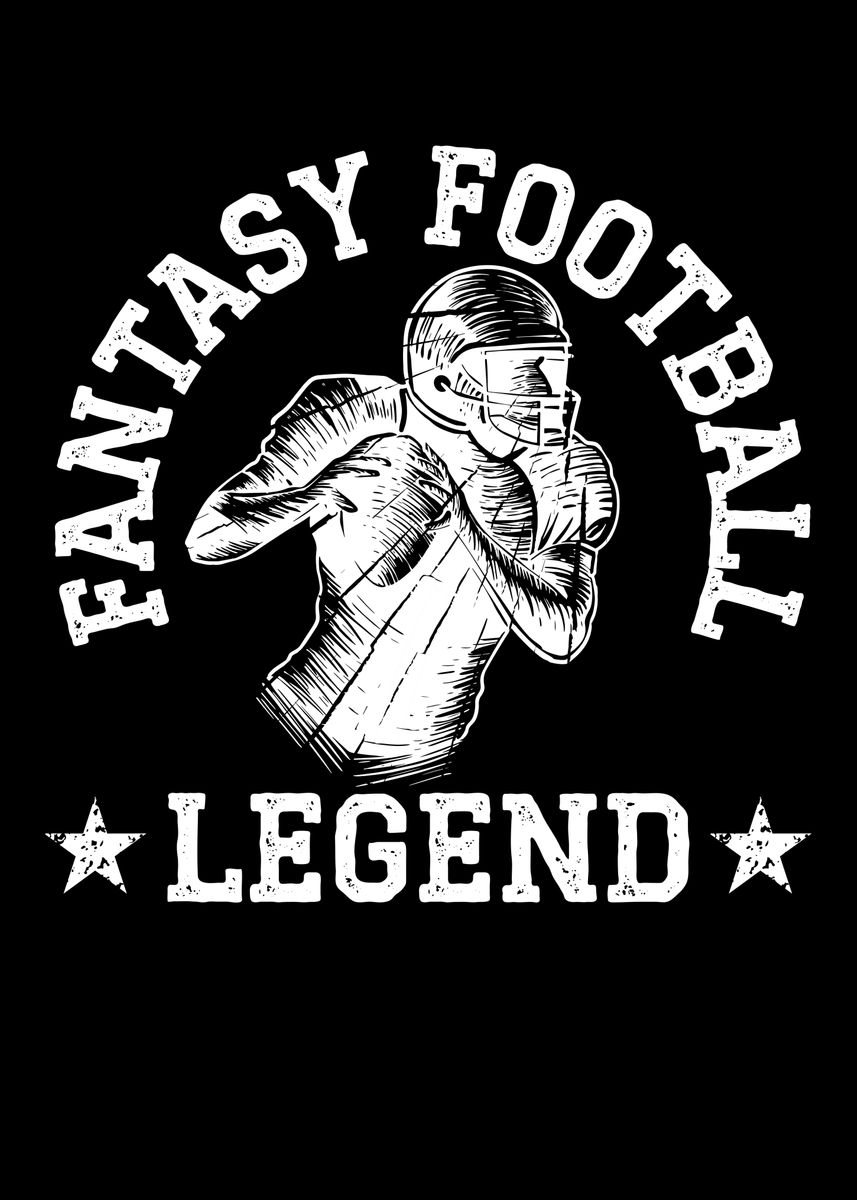 'Fantasy Football Legend' Poster, picture, metal print, paint by NAO ...