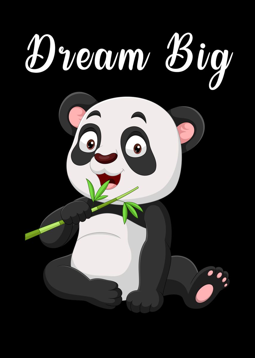 'Panda Quotes Animal' Poster, picture, metal print, paint by Yannis ...