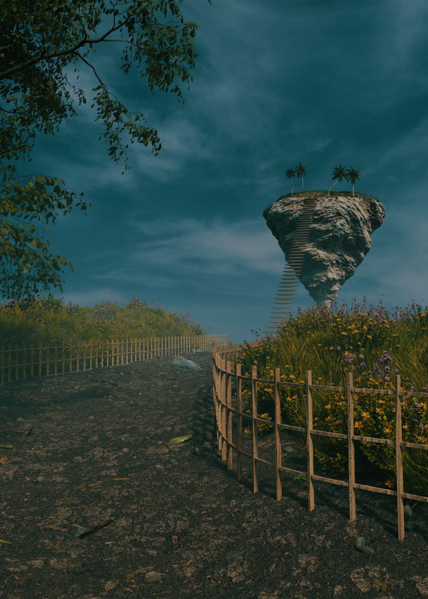 'A Way 3D Surrealism Art' Poster by Rizky Irawan | Displate