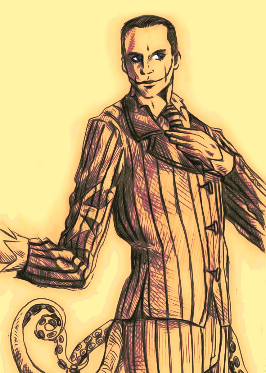 'Striped demon' Poster by Furiarossa and Mimma | Displate