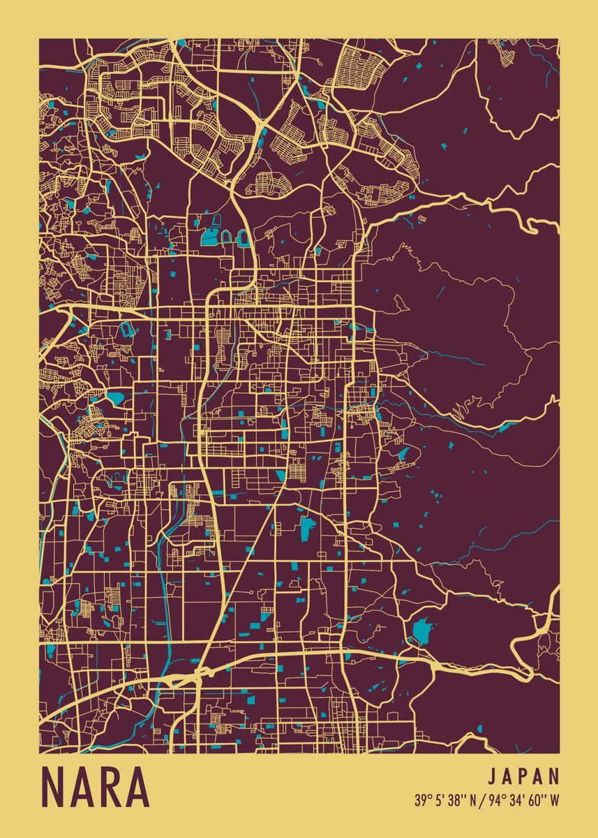 'Nara' Poster, picture, metal print, paint by Miracle Studio | Displate