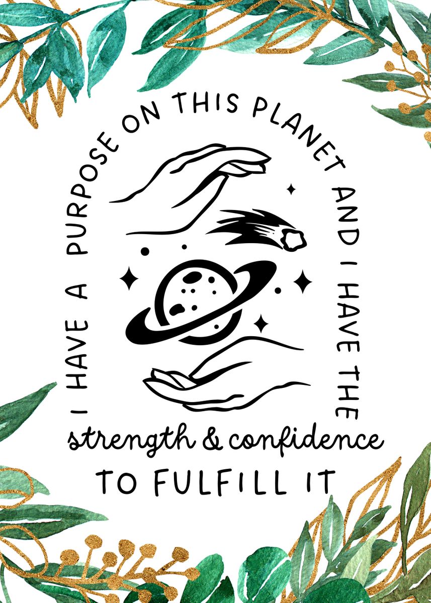 'A purpose on this planet' Poster, picture, metal print, paint by ...