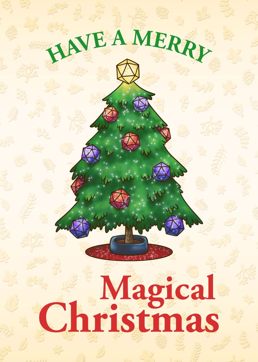 'Merry Magical Christmas' Poster, picture, metal print, paint by Takeda ...