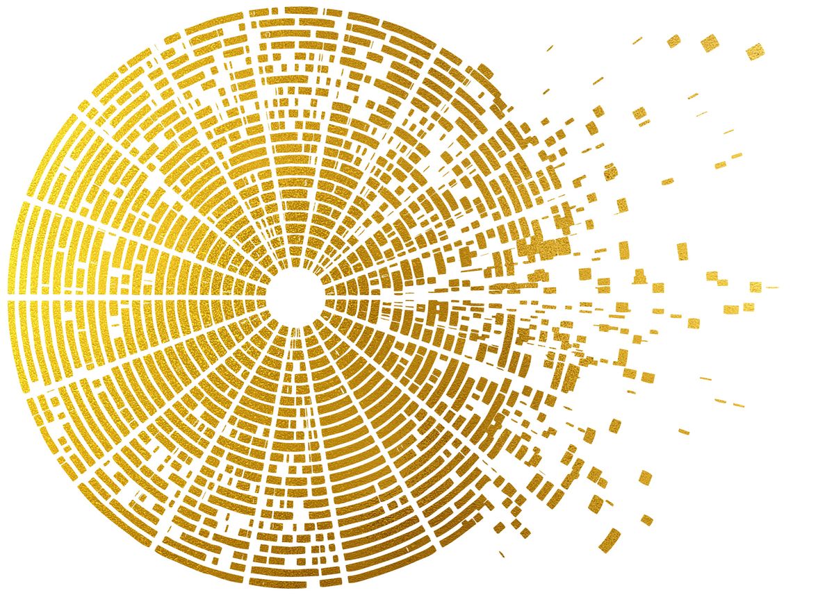 'DNA Genome Art' Poster by Erzebet Prikel | Displate