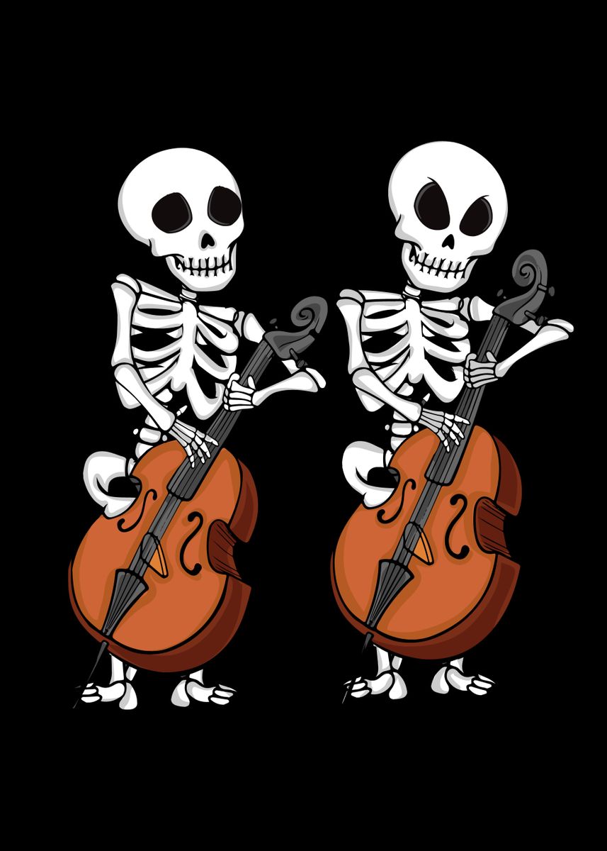 'Contrabass Double Bass' Poster, picture, metal print, paint by ...
