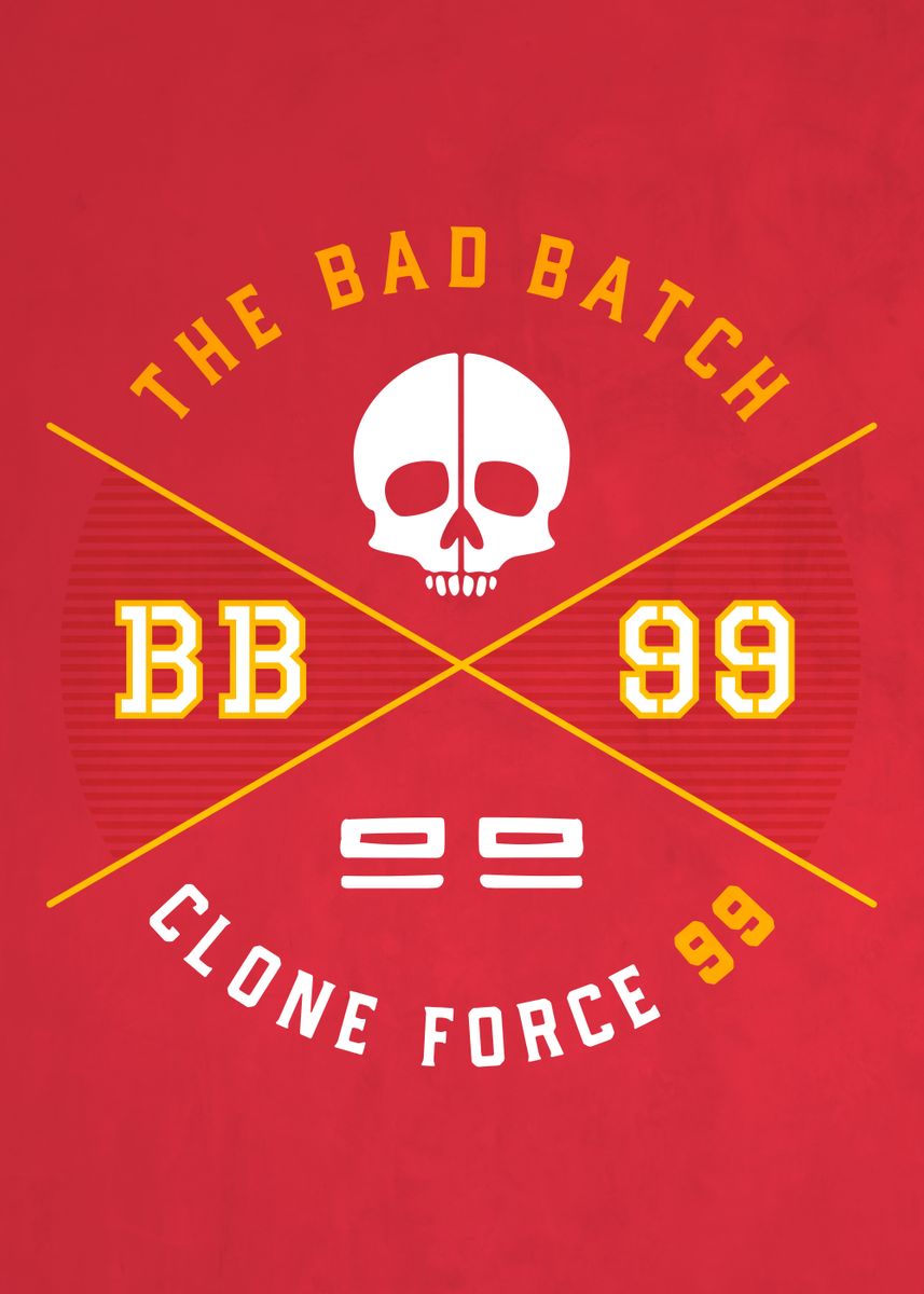 'Clone Force 99' Poster, picture, metal print, paint by Star Wars | Displate
