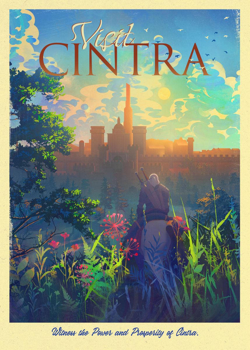 'Welcome to Cintra' Poster, picture, metal print, paint by The Witcher ...